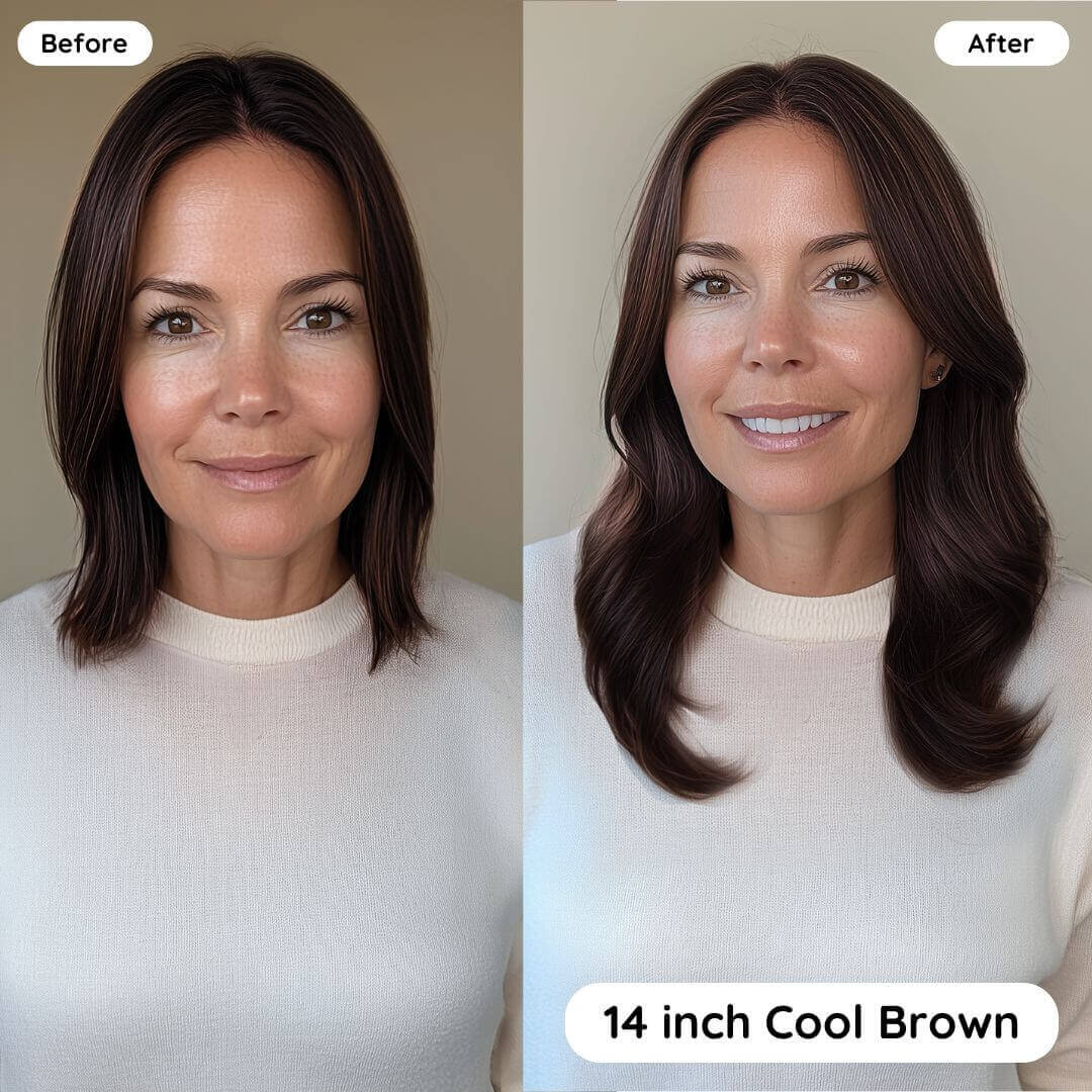 Buy Cool Brown Hair Extensions in UK| Naturyl Extensions